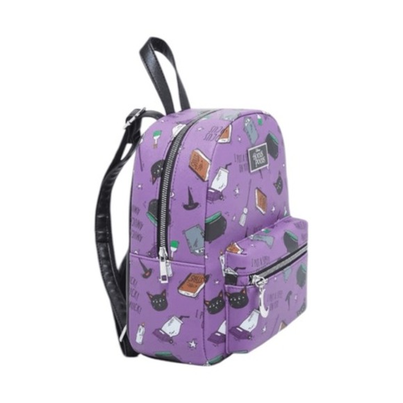 Disney | Bags | Disney Hocus Pocus Icons Mini Backpack Purple Black ...